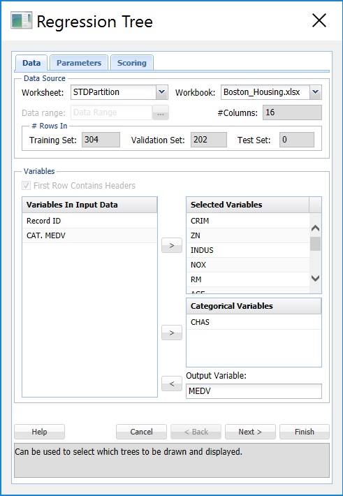 Using Regression Tree | solver